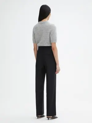 HOUSE OF DAGMAR High Waist Wool Blend Trousers