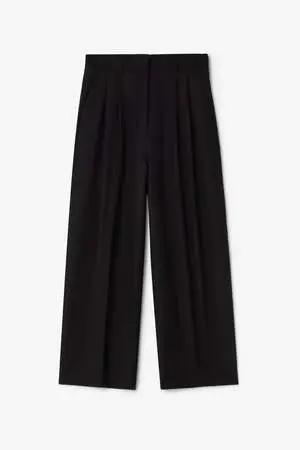 HOUSE OF DAGMAR Wide Cropped Suit Trousers