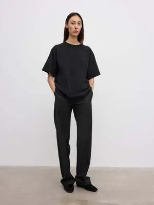 HOUSE OF DAGMAR Oversized Cotton Tee - Black