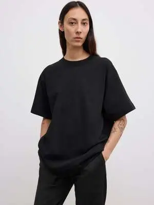 HOUSE OF DAGMAR Oversized Cotton Tee - Black