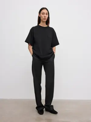HOUSE OF DAGMAR Oversized Cotton Tee - Black