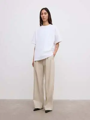 HOUSE OF DAGMAR Oversized Cotton Tee - White