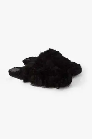 HOUSE OF DAGMAR Fur Mules