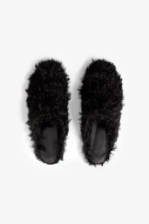 HOUSE OF DAGMAR Fur Mules