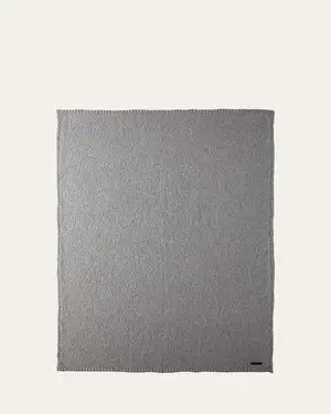 Sofia Cashmere Bouclé Cashmere-silk Throw Blanket - Gray