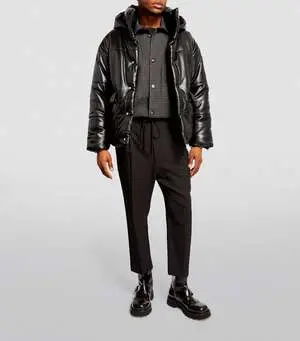 Nanushka Vegan Leather Puffer Jacket