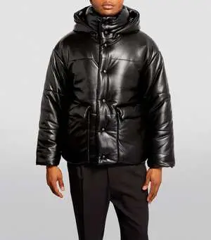Nanushka Vegan Leather Puffer Jacket
