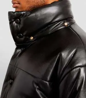 Nanushka Vegan Leather Puffer Jacket