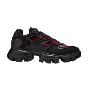 Prada Cloudbust Thunder Knit Sneakers - Black