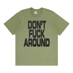 Supreme Don't Fuck Around Tee 'light Olive - Green