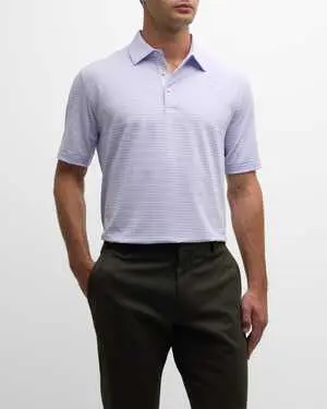Peter Millar Men's Heritage Performance Jersey Polo Shirt - Wildflower