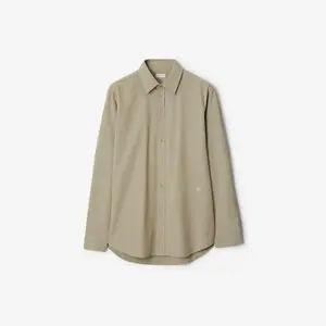 Burberry Slim Fit Cotton Poplin Formal Shirt Drizzle