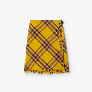 Burberry Check Wool Kilt Pear