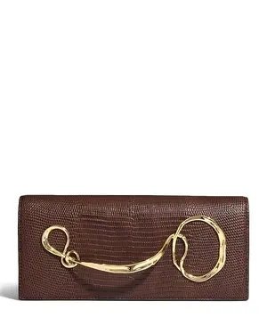 Alexis Bittar Twisted Clutch - Chocolate
