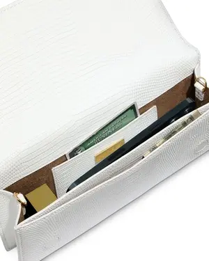 Alexis Bittar Twisted Clutch With Side Handle - White
