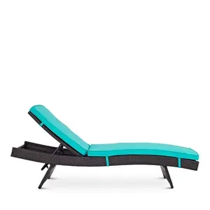 MODWAY Convene Outdoor Patio Chaise - Turquoise