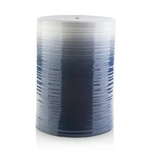 SURYA Waverly Garden Stool - Navy