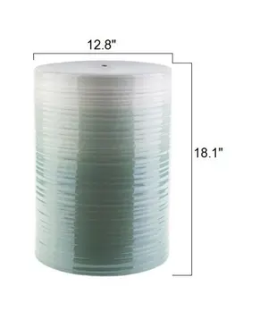 SURYA Waverly Garden Stool - Sage