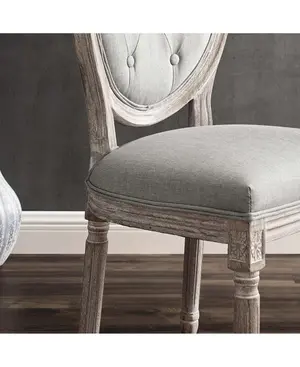 MODWAY Arise Vintage French Upholstered Fabric Dining Side Chair