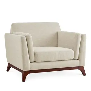 MODWAY Chance Upholstered Fabric Armchair - Beige