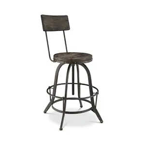 MODWAY Procure Wood Bar Stool - Black