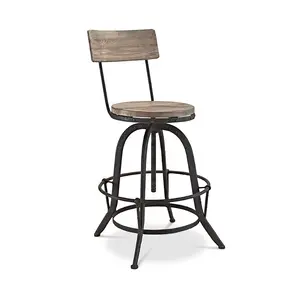 MODWAY Procure Wood Bar Stool - Brown