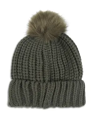 Barbour Saltburn Pom-pom Beanie - Green