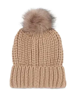 Barbour Saltburn Pom-pom Beanie - Mink