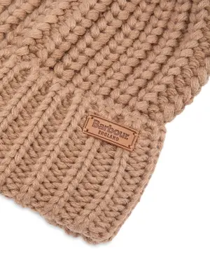 Barbour Saltburn Knit Beanie - Mink