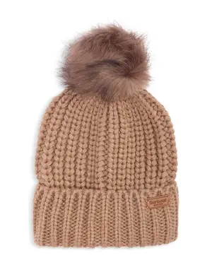 Barbour Saltburn Knit Beanie - Mink