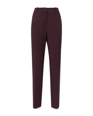 REISS Gabi Slim Leg Trousers - Berry