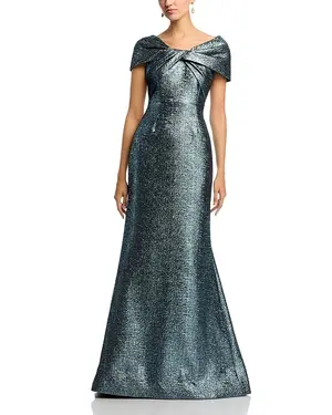 Rickie Freeman For Teri Jon Textured Evening Dresses