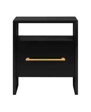TOV FURNITURE Libre 1-drawer Nightstand - Black