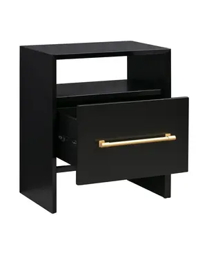 TOV FURNITURE Libre 1-drawer Nightstand - Black