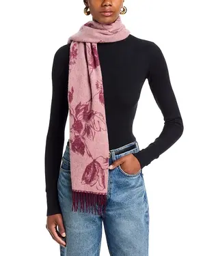 Bloomingdale'S Woven Floral Scarf Exclusive - Blossom