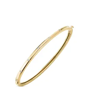 Roberto Coin 18k Classica Diamond Bangle Bracelet - Gold