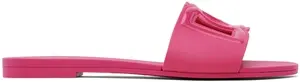 Dolce & Gabbana Dolce & Gabbana Pink Beachwear Slides 80422 Fuchsia