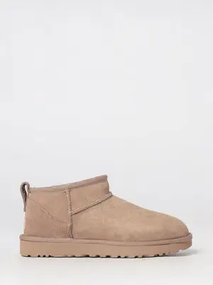 UGG Classic Ultra Mini Waterproof Suede Platform Ankle Boots - Camel