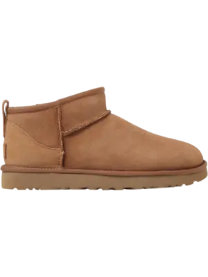 UGG Ugg Classic Ultra Mini Waterproof Suede Platform Ankle Boots Hazel