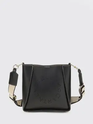 Stella McCartney Perforated Faux Leather Crossbody Bag - Black