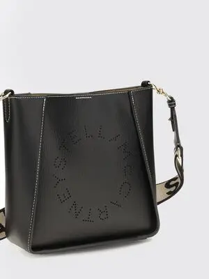 Stella McCartney Perforated Faux Leather Crossbody Bag - Black