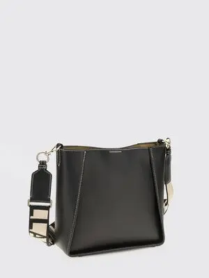 Stella McCartney Perforated Faux Leather Crossbody Bag - Black
