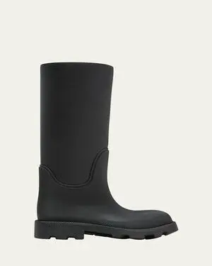 Burberry Men's Rubber Marsh High Boots - Black