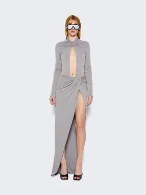 LAQUAN SMITH Draped Maxi Skirt - Stone