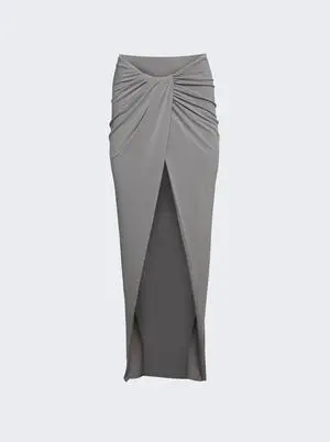 LAQUAN SMITH Draped Maxi Skirt - Stone