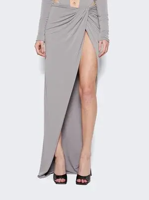 LAQUAN SMITH Draped Maxi Skirt - Stone