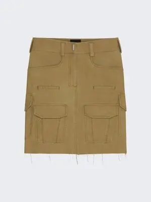 Givenchy Cargo Skirt - Olive Green