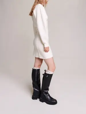 Maje Corset Effect Jumper Dress