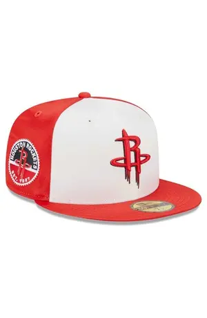 New Era Houston Rockets Throwback Satin 59fifty Fitted Hat