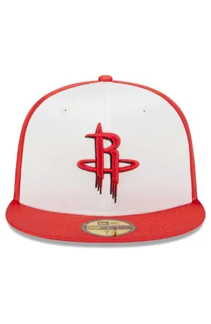 New Era Houston Rockets Throwback Satin 59fifty Fitted Hat